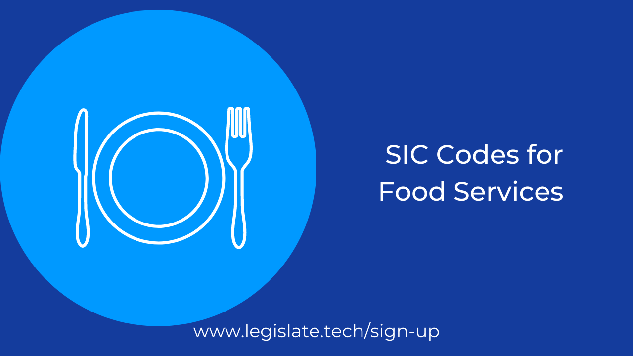 Choosing a SIC Code for your Food Service Business - Legislate