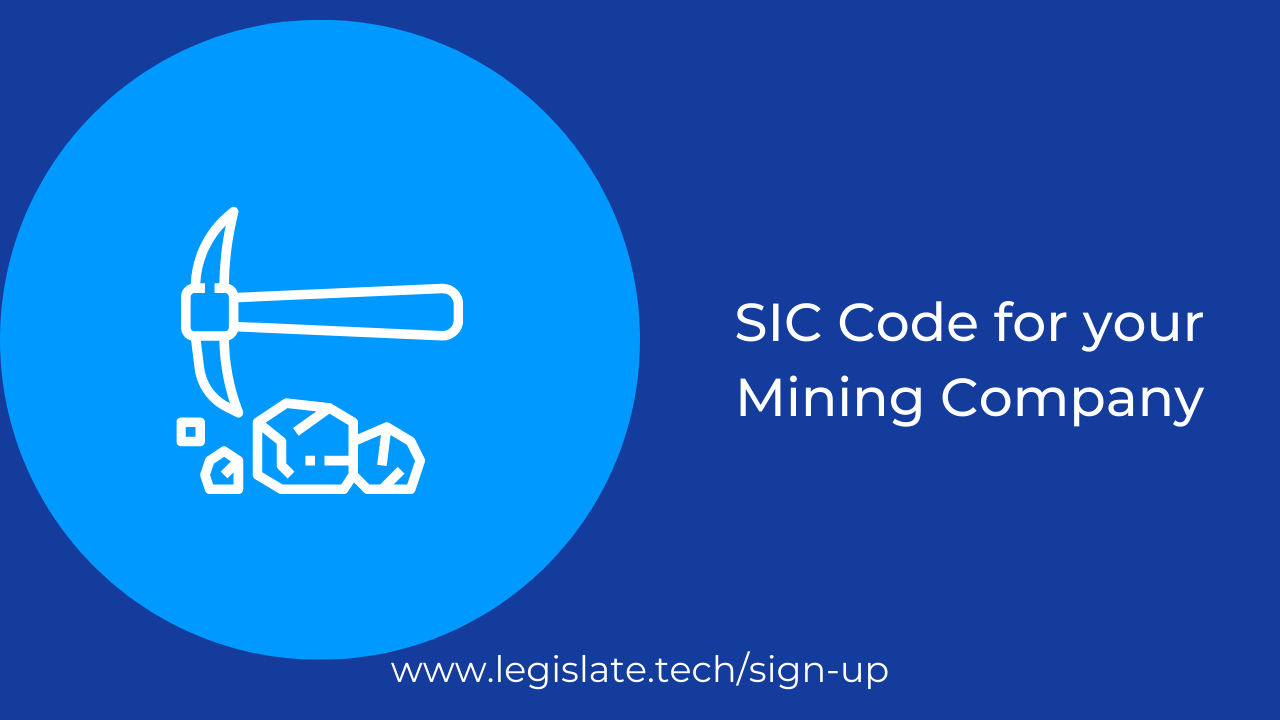 What SIC code should you use for your mining company - Legislate