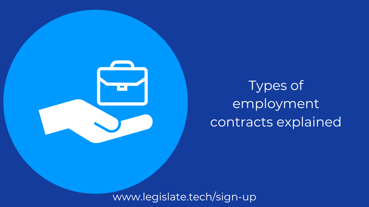 4 Types of employment contracts explained - Legislate