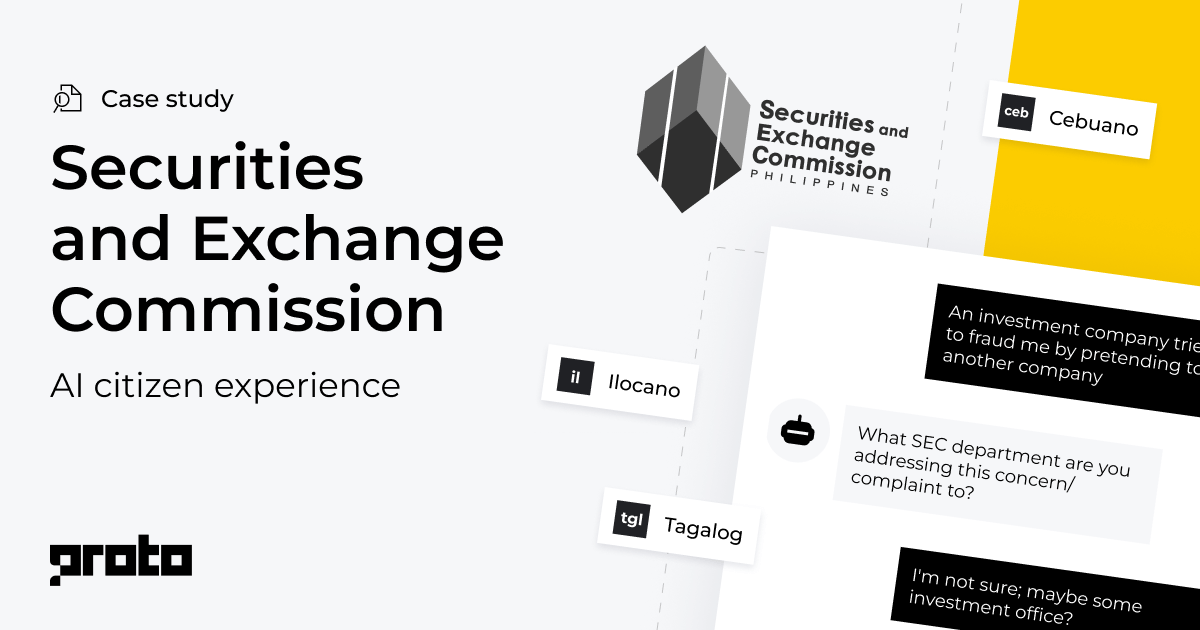 AI citizen experience for the SEC of the Philippines | Proto AICX