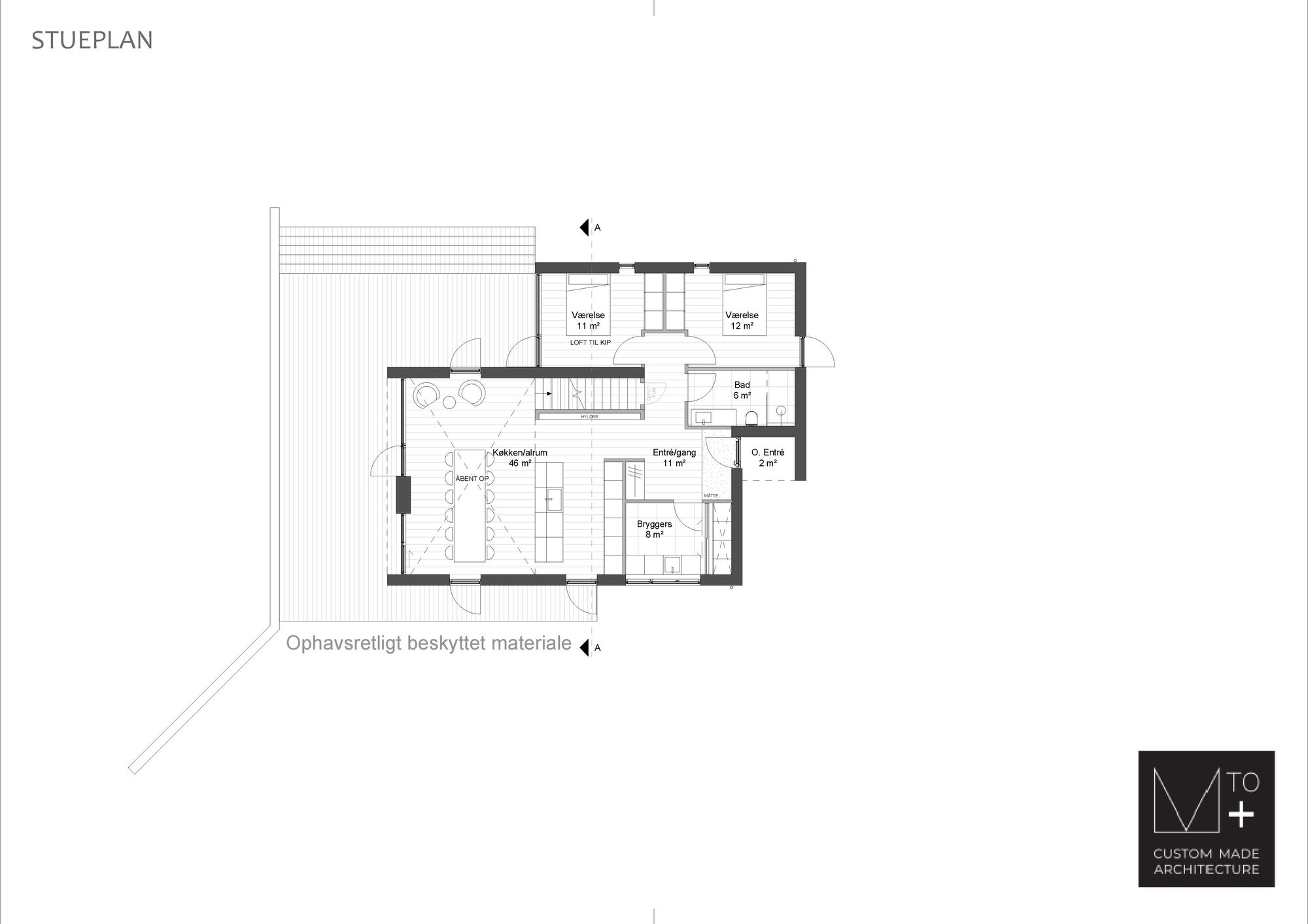 m2plus | 2 plan villa i Sommerhus | no. 6