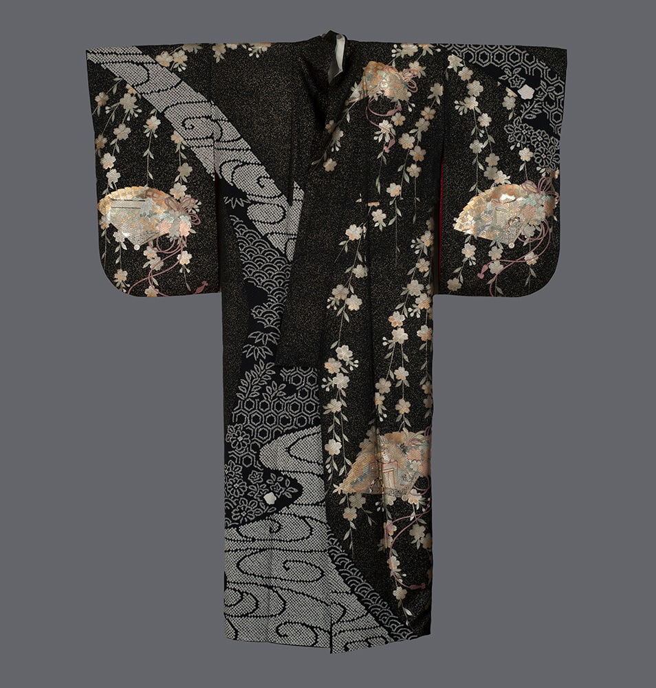 Yorke Antique Textiles | Shibori chu-furisode