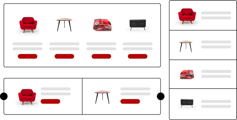 Recommendation frames not only for eCommerce