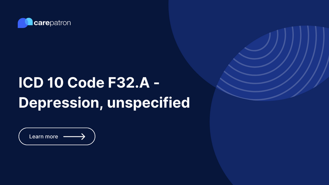 F32.A – Depression, Unspecified | ICD-10-CM