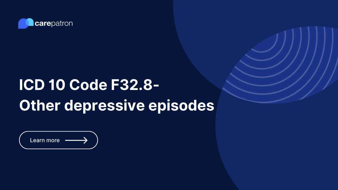 F32.8 – Other Depressive Episodes | ICD-10-CM