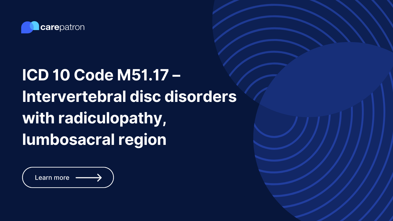 M51.17 – Intervertebral disc disorders with radiculopathy, lumbosacral ...