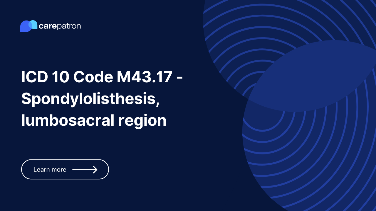 M43.17 – Spondylolisthesis, lumbosacral region | ICD-10-CM