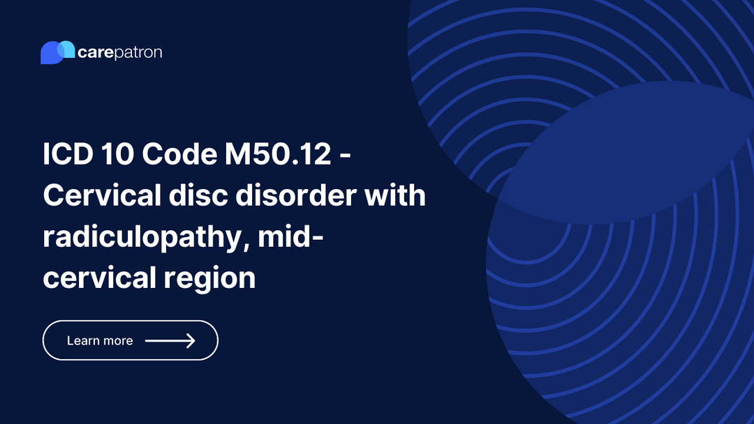 M50.12 – Cervical disc disorder with radiculopathy, mid-cervical region ...