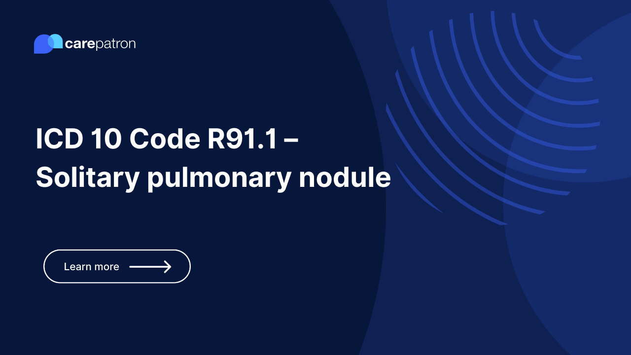 R91.1 – Solitary pulmonary nodule | ICD-10-CM