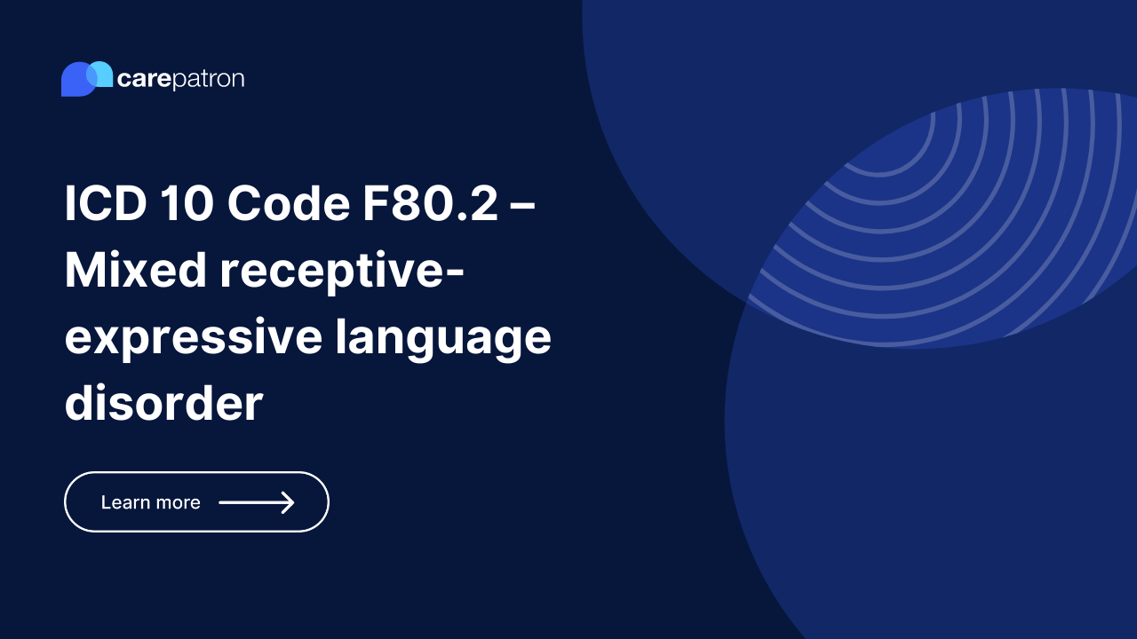 F80.2 – Mixed receptive-expressive language disorder | ICD-10-CM