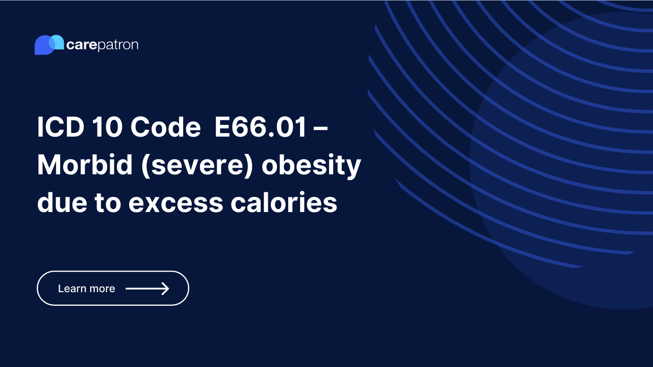 E66.01 – Morbid (severe) obesity due to excess calories | ICD-10-CM