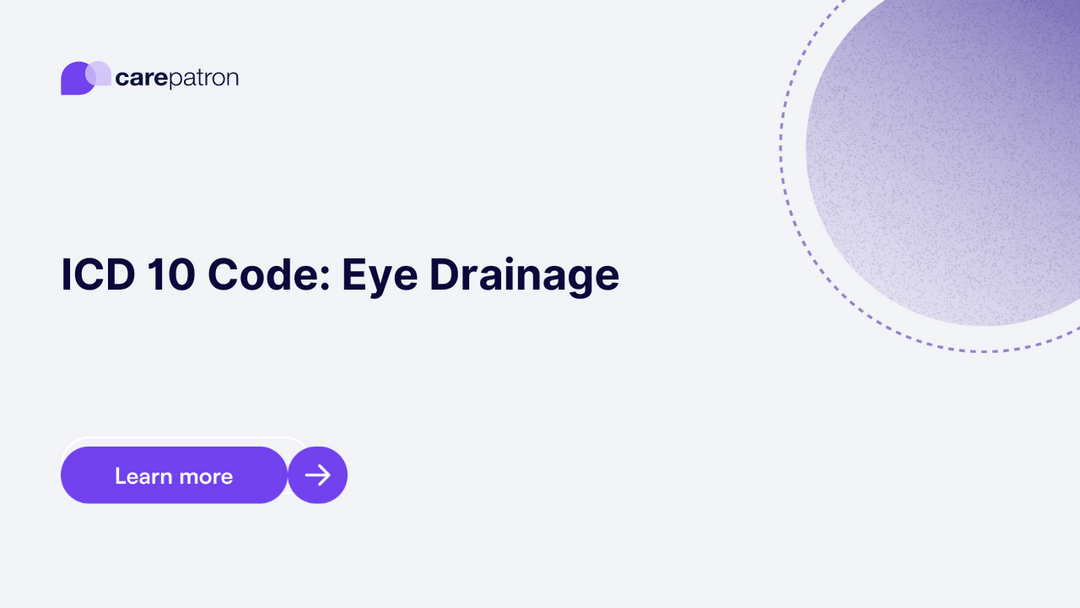 Eye Drainage ICD-10-CM Codes | 2023