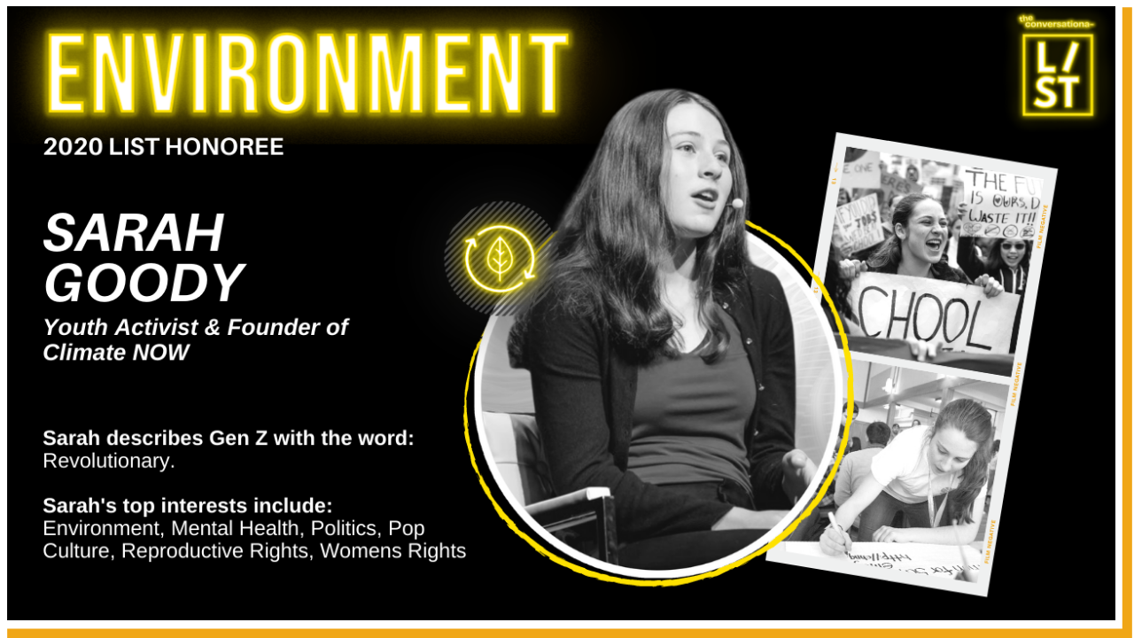 Sarah Goody Environment Honoree | The Conversationalist | Blog