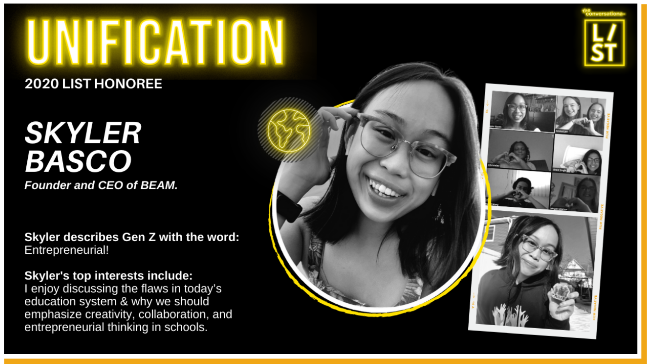 Skyler Basco Unification Honoree | The Conversationalist | Blog