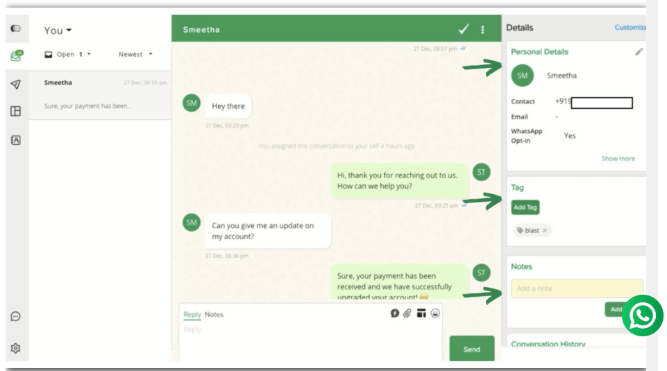 Shared Team Inbox Layout