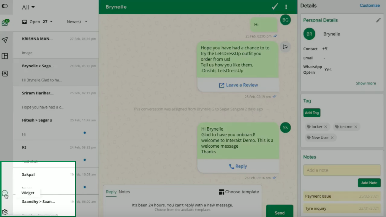 How to add a WhatsApp chat widget to your website using Interakt?