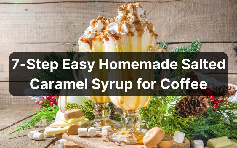 7-Step Easy Homemade Salted Caramel Syrup for Coffee