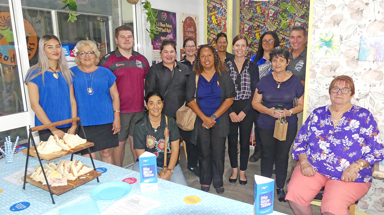 Big Blue Table For Mental Health Month - Mackay Whitsunday LIfe