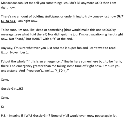 Funny Simple Out Of Office Messages For The Holidays In 2023