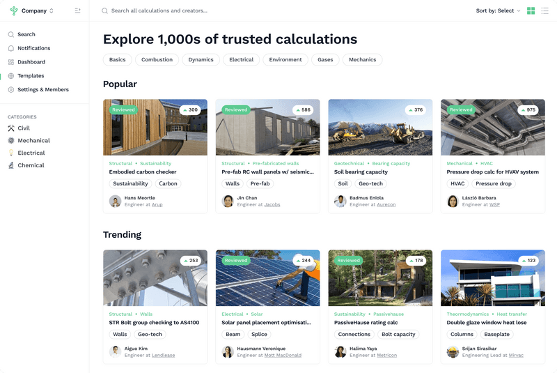 Engineering calculation management software - CalcTree