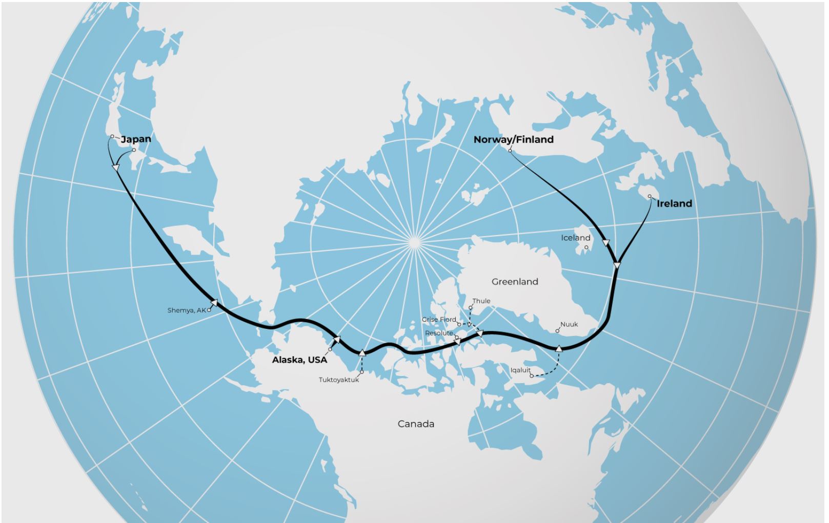 Alaska makes connections with Europe and Asia