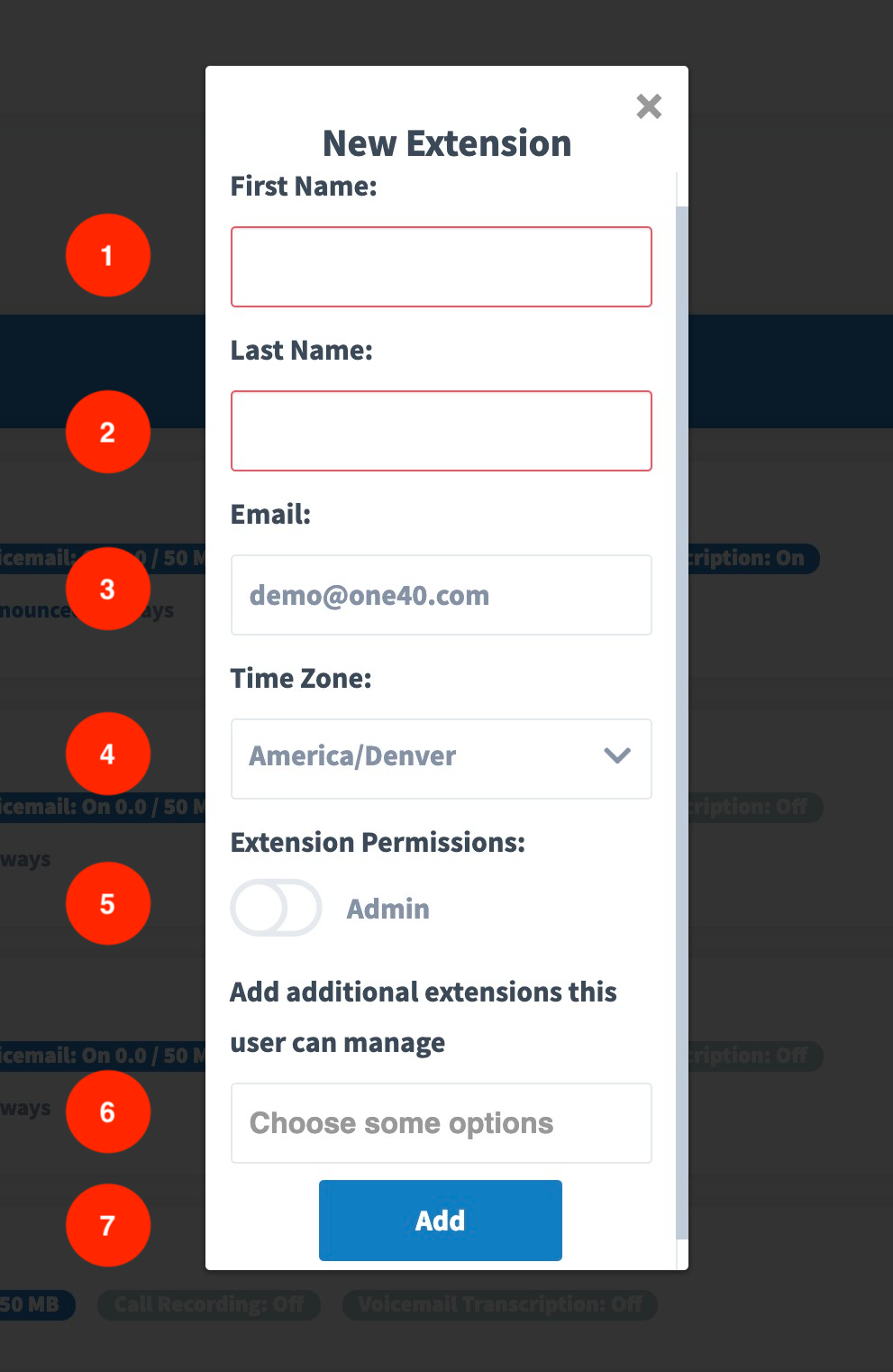 How to set up Employee Extensions (Users)