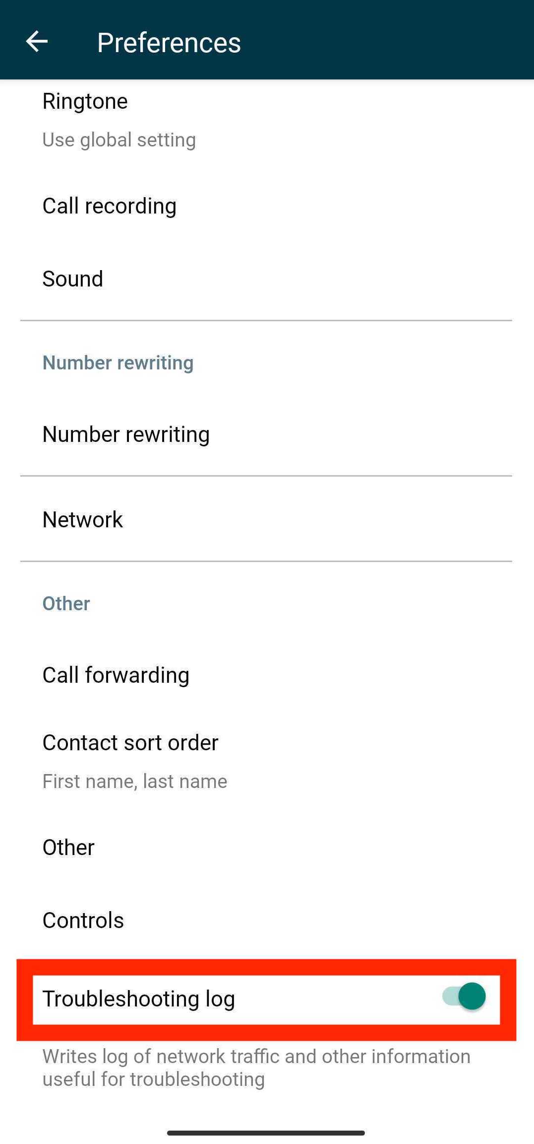 Enable Mobile App Troubleshooting Log for Advanced Troubleshooting