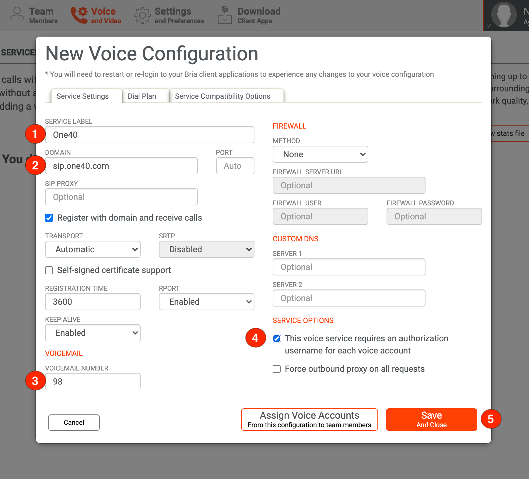 Install and Configure Bria Team to work with your Employee Extensions