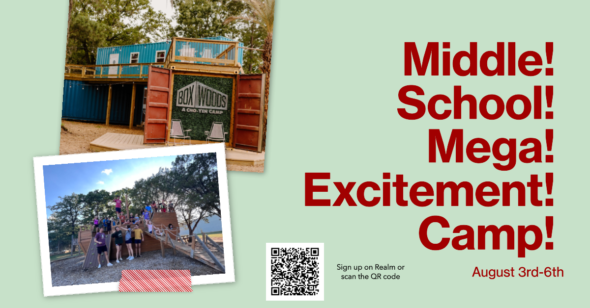 Middle School Mega Excitment Camp