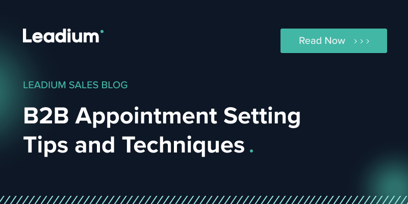 B2B Appointment Setting Tips and Techniques | B2B Outbound Sales Blog ...