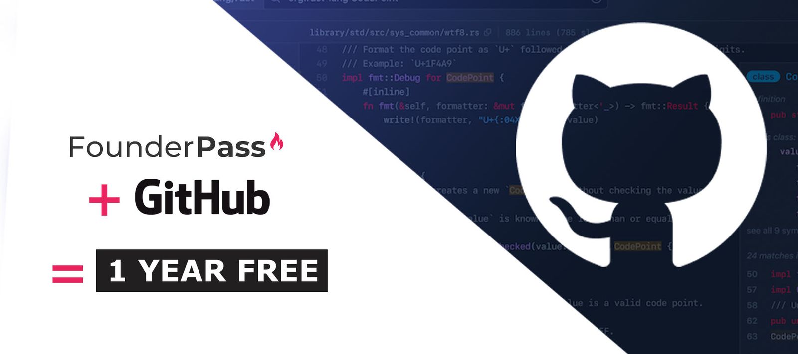 GitHub for Startups - Get 1 Year Free Via FounderPass