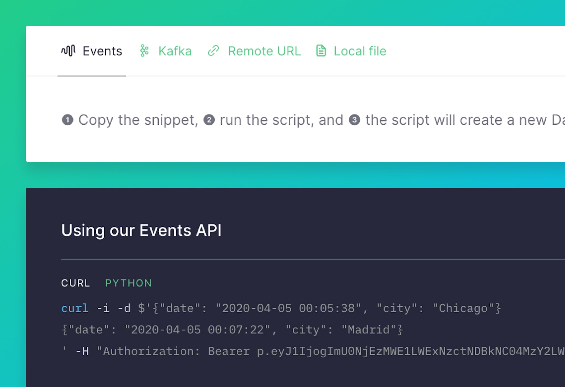 Tinytales · Tinybird