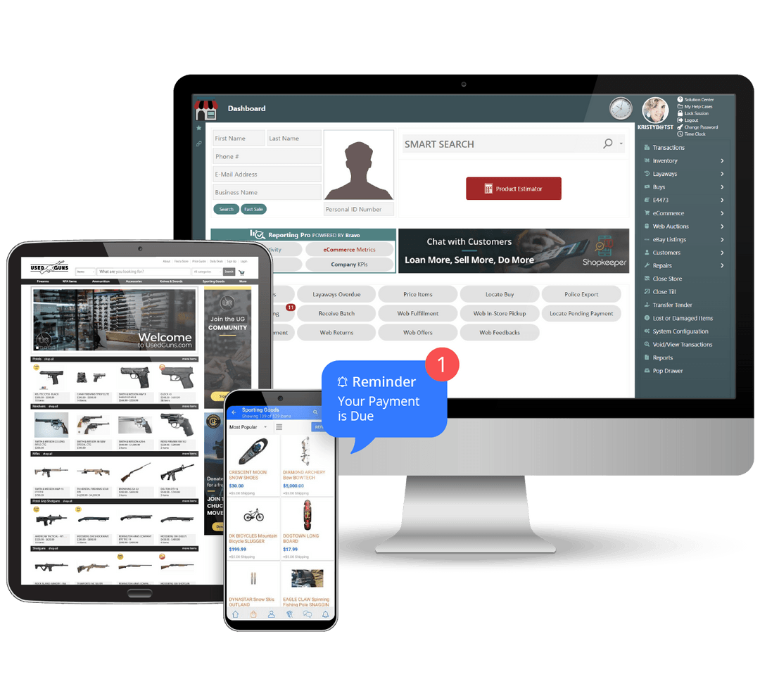 Gun Dealer Solutions | Bravo Store Systems