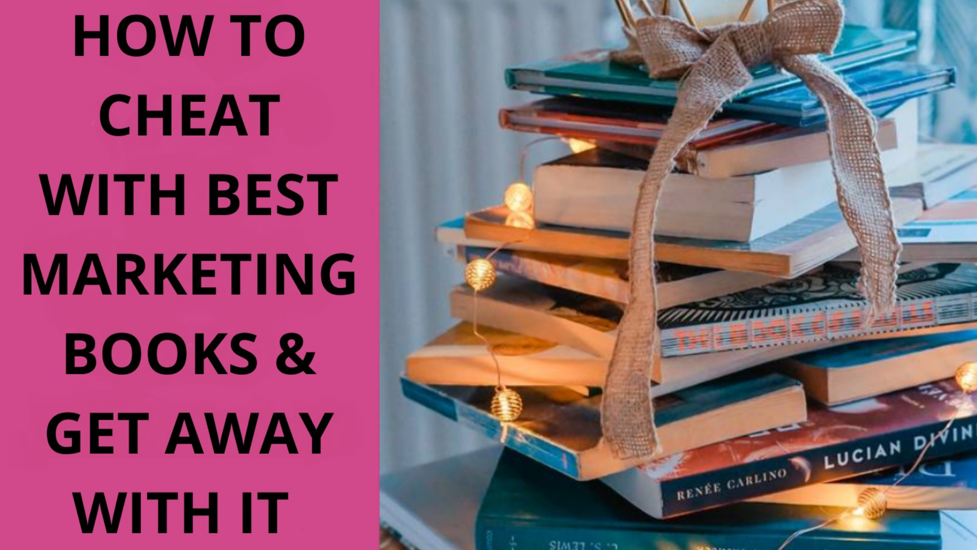 How to Cheat with Best Marketing Books & Get Away with It