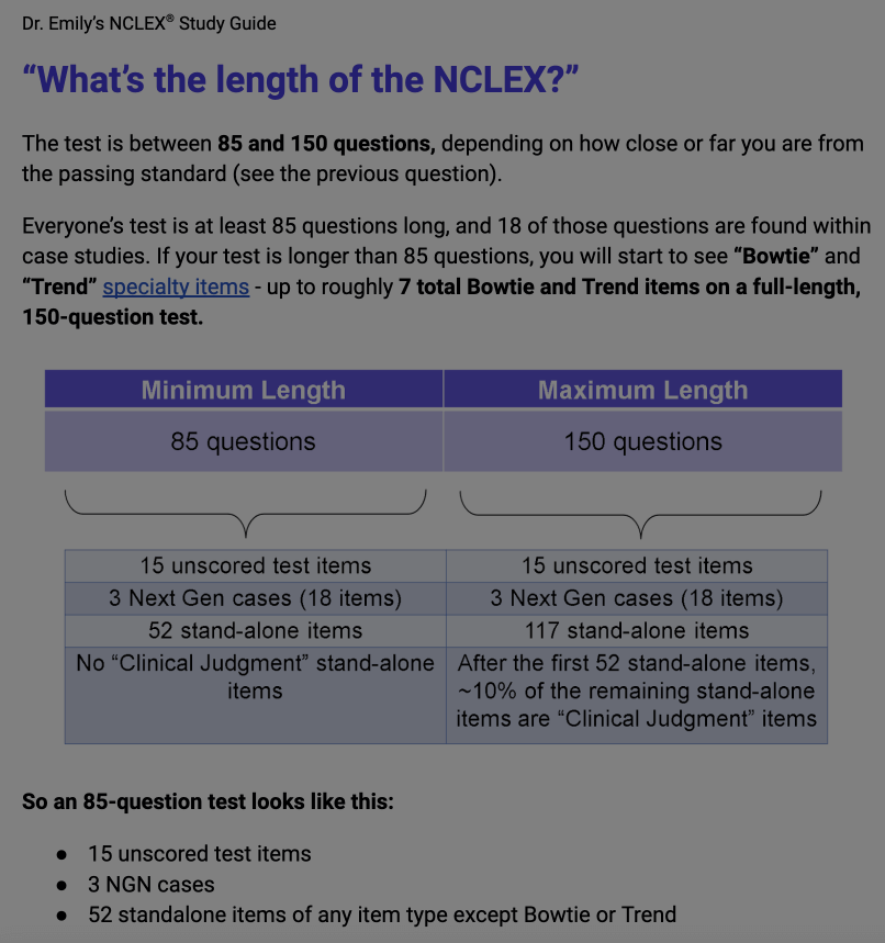 Dr. Emily's NGN Study Guide | NCLEX Bootcamp