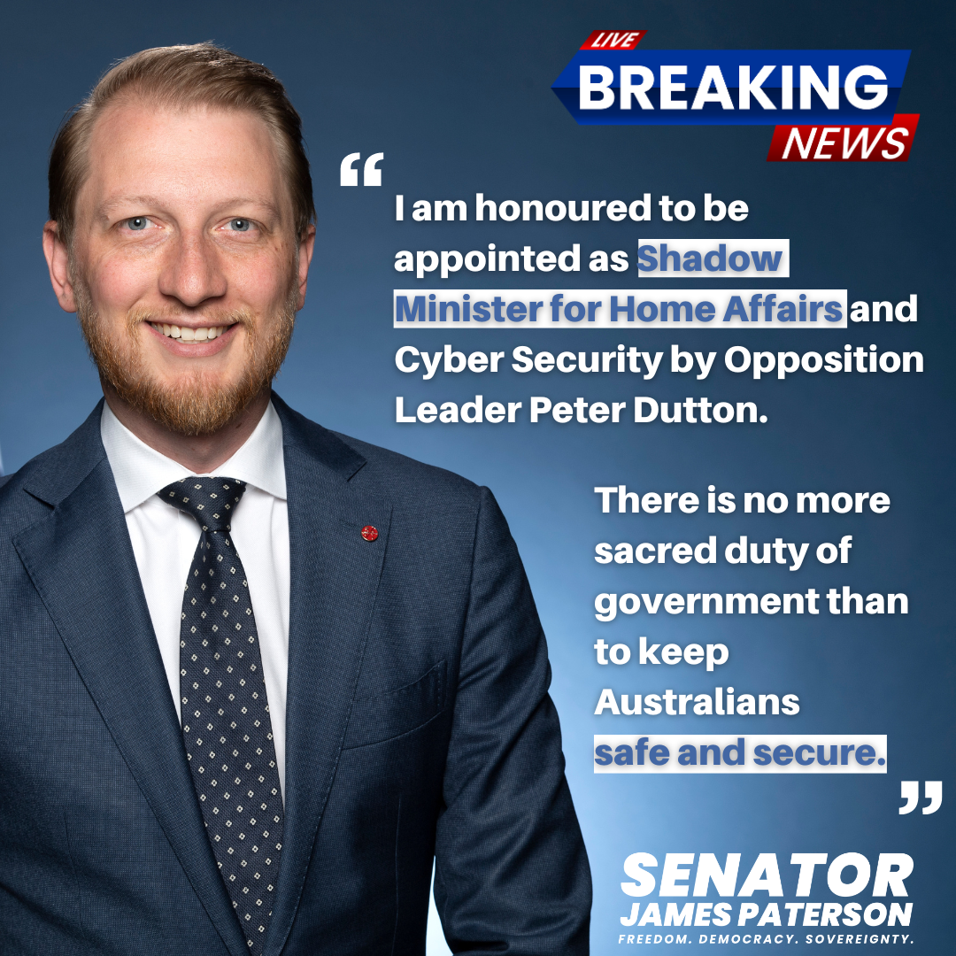 Media Statement | Appointment as Shadow Minister for Home Affairs and ...