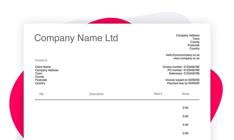 Free Invoice Templates for Sole Traders & Limited Companies | Crunch