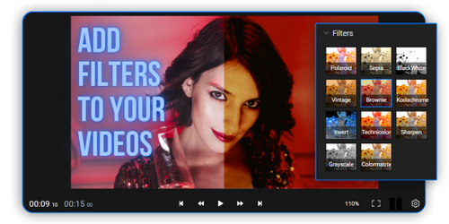 Add filters to your videos online | Free & Easy | No installs