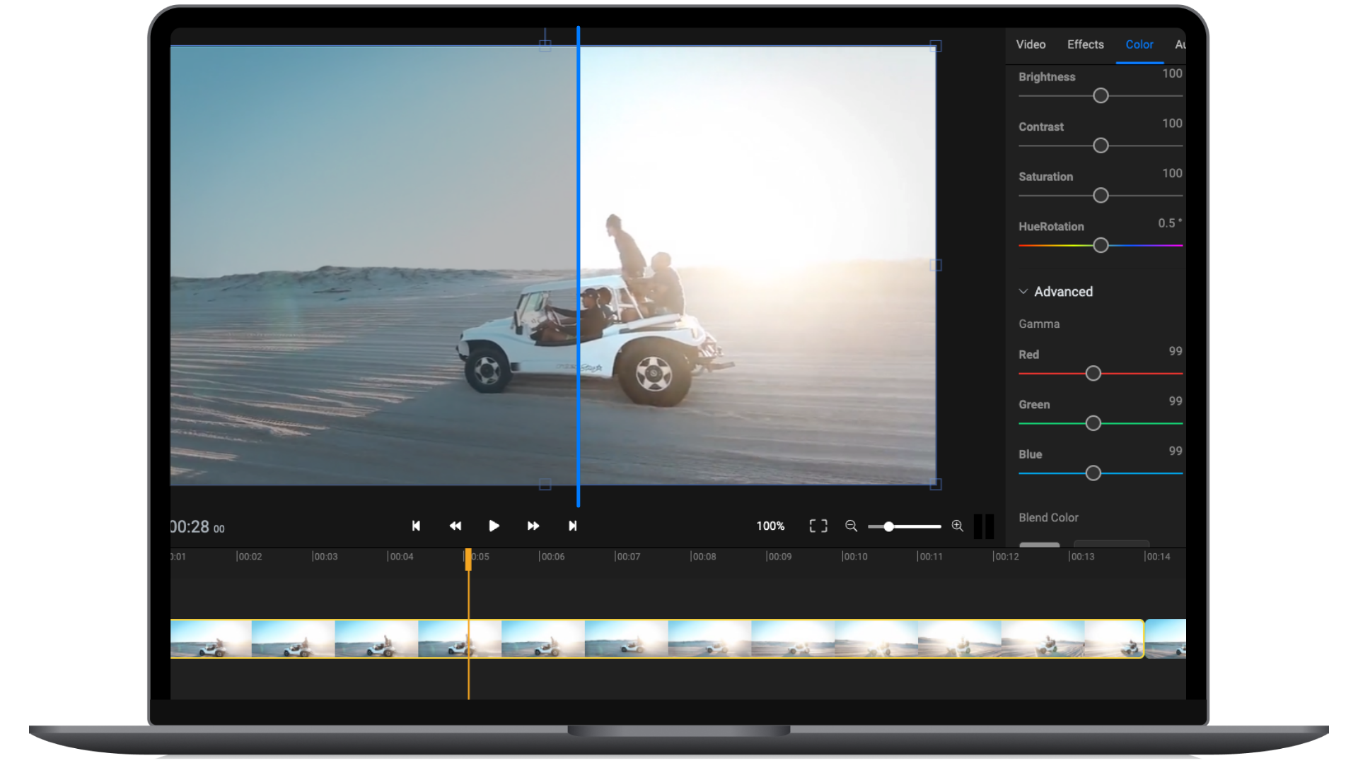 Video Brightness Editor Easy Online And Fast Flixier