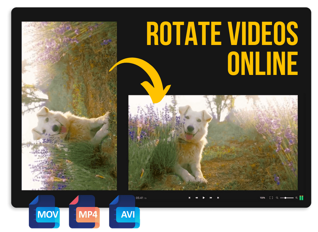 Rotate videos online for free | Fast and easy to use tool
