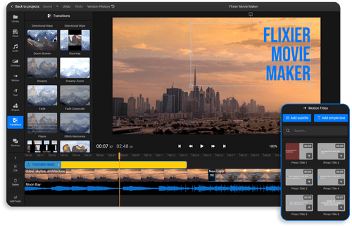 Online Movie Maker | Make movies for free in your web browser