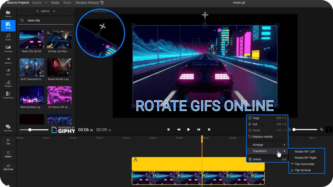 GIF-Dreh-Tool | GIF schnell online drehen | Flixier