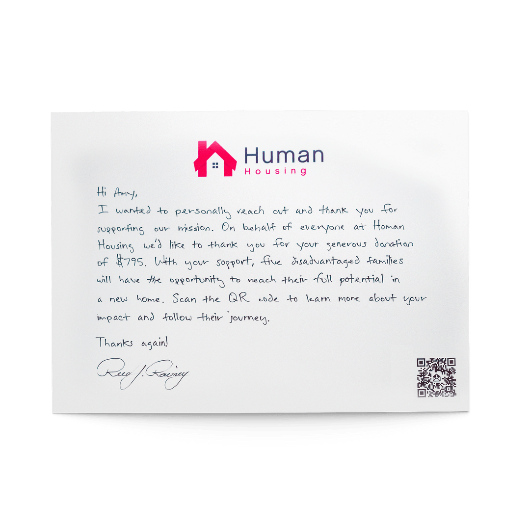 Handwritten Card & Envelope