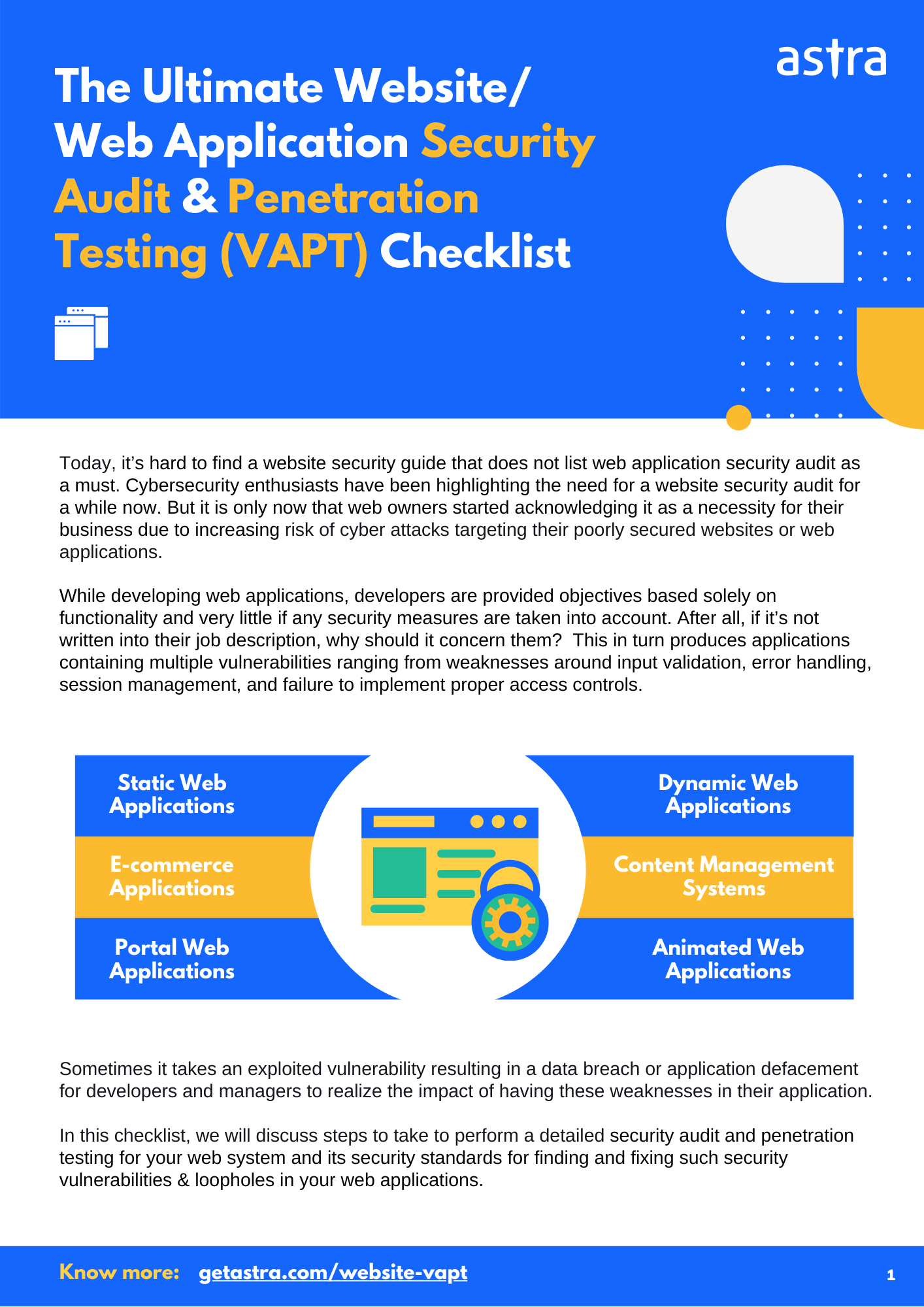 Checklist for Web Application Security - Developers & Agencies