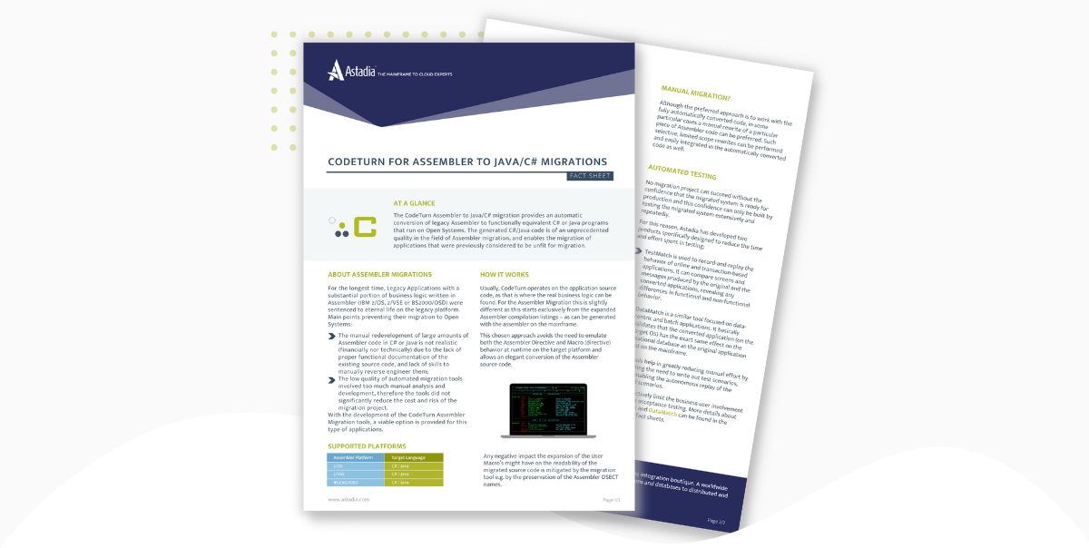 CodeTurn Assembler to Java/C# | Astadia