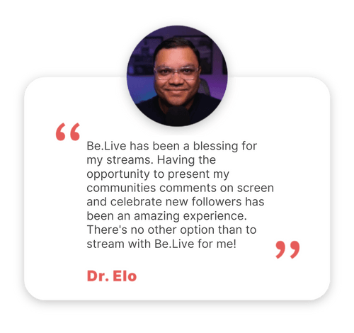 Be.Live – Live streaming made easy