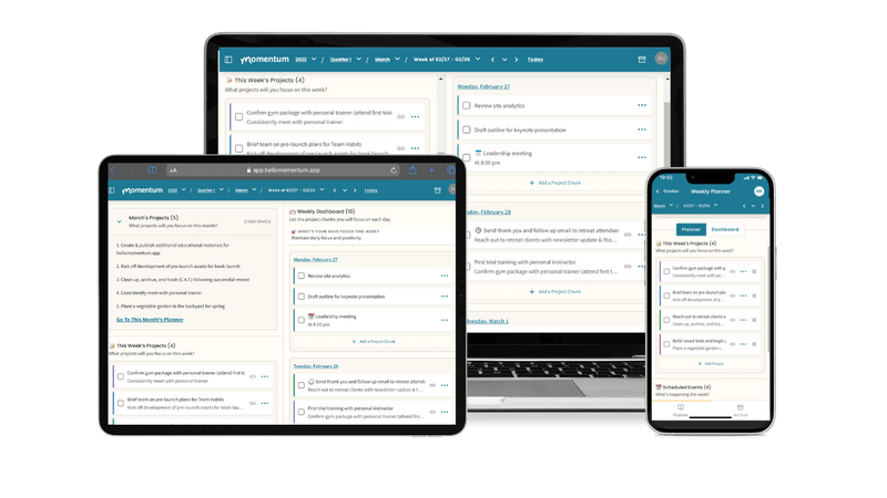 Get Momentum - Momentum App - Productive Flourishing
