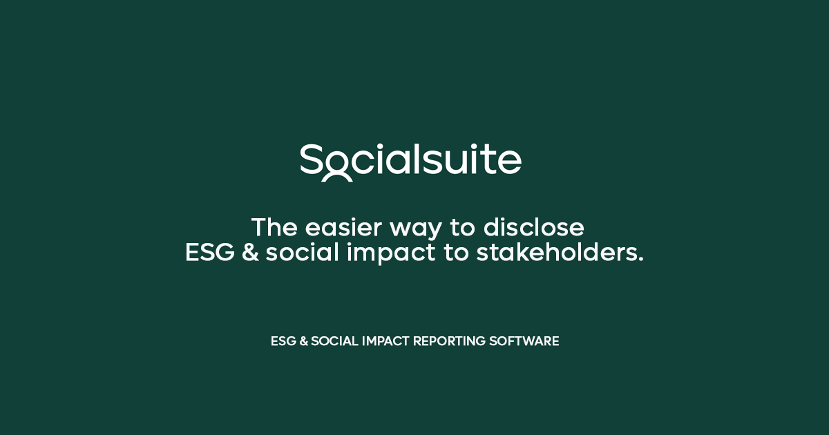 Socialsuite: Software For Impact And ESG Reporting