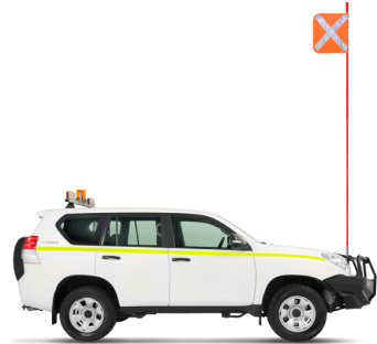 Vehicle Safety Flags | LED Aerials for Mining Vehicles