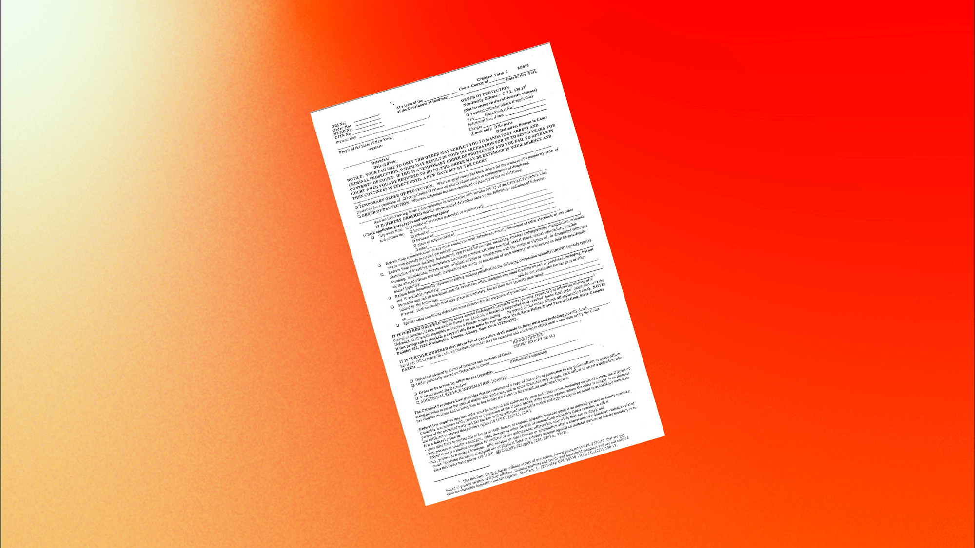 Why, When, and How to File an Order of Protection